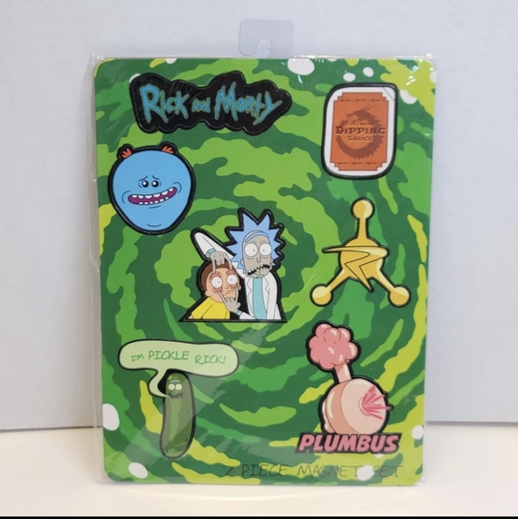 Other | Rick And Morty 7 Piece Magnet Set Pickle Rick Mr Meeseeks ...
